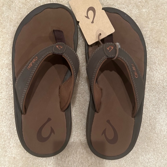 OluKai | Shoes | Nwt Olukai Mens Ohana Beach Sandals Dark Javaray Size ...